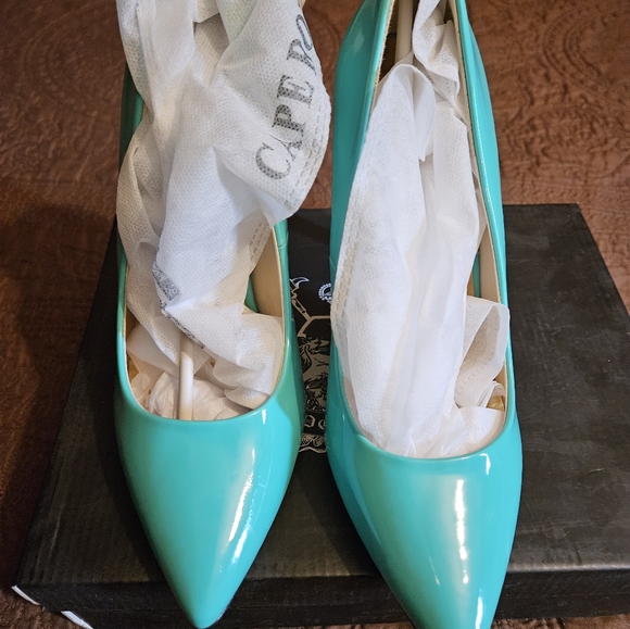 Cape Robbin | Shoes | Cape Robbin High Heel Sea Green Pumps Sz 8 2 ...